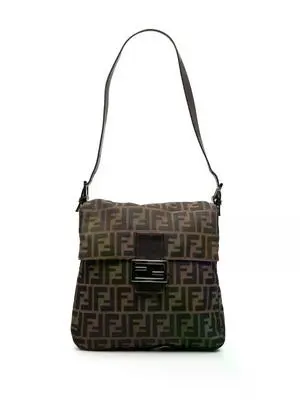 Fendi Zucca Canvas Shoulder Bag - Brown