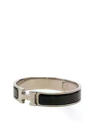 Hermès Enamel Clic H Bracelet Pm - Black