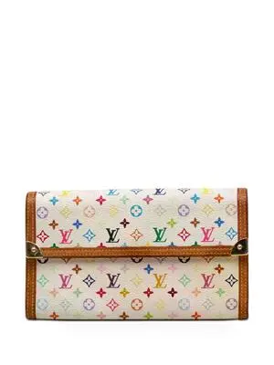 LOUIS VUITTON 2004 Monogram Multicolore Porte Tresor International Wallet Long Wallets