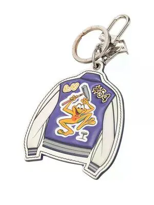 LOUIS VUITTON Printed Leather And Brass Illustre Bag Charm And Key Holder - Multicolour