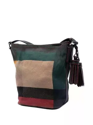 Burberry Mini Mega Check Canvas Ashby Bucket Bag