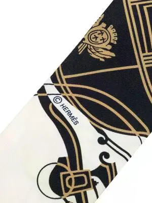 Hermès 2000-2026 Ex Libris Forever Silk Twilly Scarf Scarves