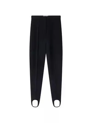 Stella McCartney Stirrup-cuff Tailored Trousers - Black