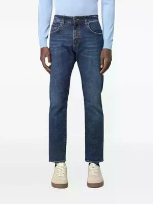 FAY Faded Slim-fit Jeans - Blue