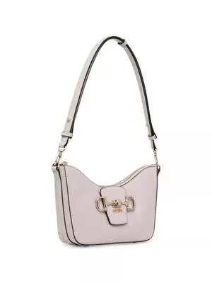 Guess Janie Horsebit-detail Shoulder Bag - Neutrals