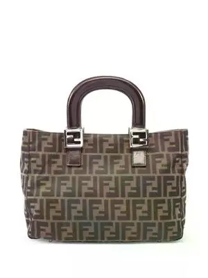 Fendi Zucca Canvas Tote Bag - Brown