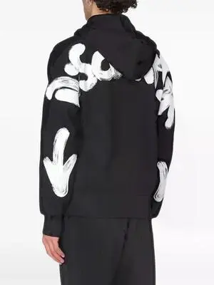 DISCLAIMER Logo-print Zip-up Hoodie