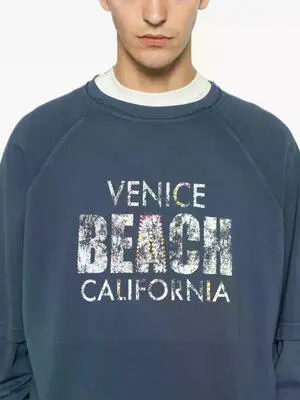 Palm Angels Slogan-print Raglan-sleeve T-shirt