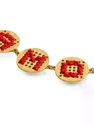 L'EIGHT STUDIO Openwork Medallion Necklace - Gold