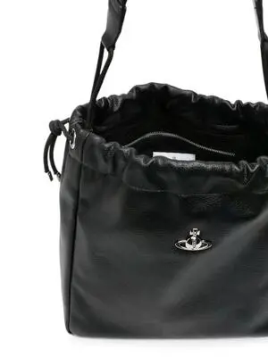 VIVIENNE WESTWOOD Orb-plaque Drawstring Shoulder Bag
