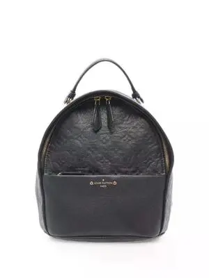 LOUIS VUITTON Sorbonne Monogram Empreinte Backpack - Black