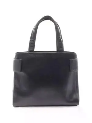 Prada Leather Tote Bag - Black