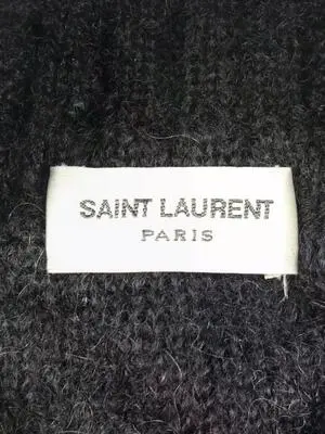 Saint Laurent Mohair-blend Mock Neck Sweater