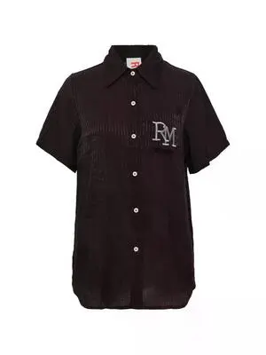 RALLY MOVEMENT Logo-embroidered Shirt - Brown