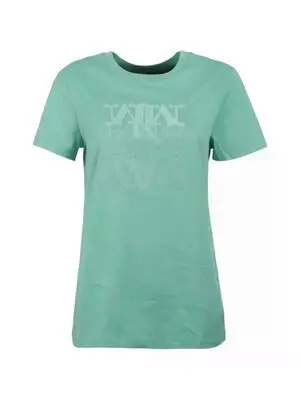 Max Mara Giovane Logo Embroidered T-shirt - Green