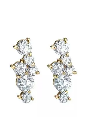 SYDNEY EVAN Diamond Bar Earrings - Gold