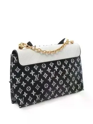 LOUIS VUITTON Catgram Epi Double Chain Shoulder Bag - Black