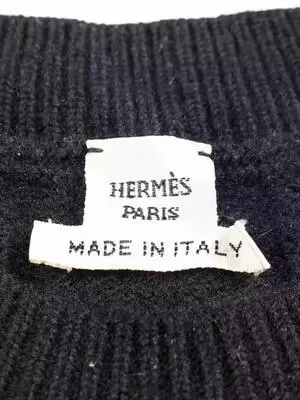 Hermès 2000s H-pattern Knit Short-sleeved Dress