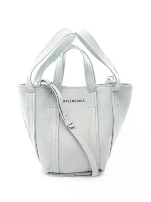 Balenciaga Leather Everyday North South Handbag - Green