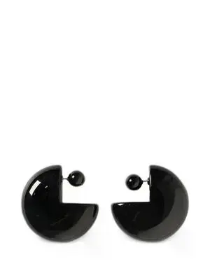 Emporio Armani Marbled-effect Earrings - Black
