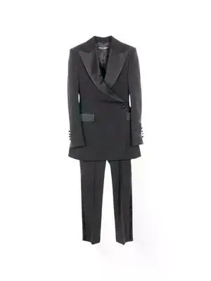 Dolce & Gabbana 2010 Satin-trim Suit - Black