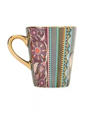 Shanghai Tang Mongolian Nomad Print Cup And Saucer Set
