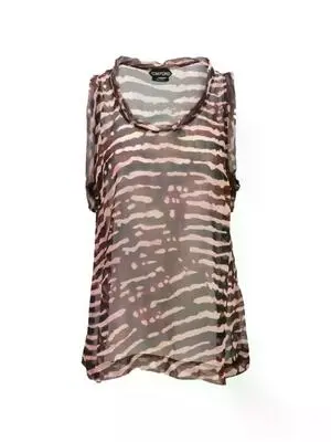 TOM FORD Zebra-print Sleeveless Top