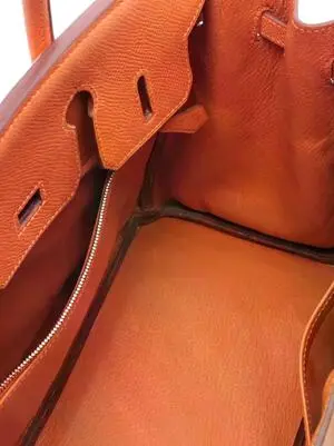 Hermès 2007 25 Birkin Leather Tote Bag - Orange
