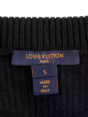 LOUIS VUITTON 2010s Striped Button-detail Sweater