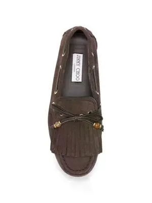 JIMMY CHOO Manon F Loafers - Brown