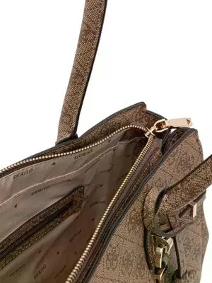 Guess Leona Logo-print Monogram Tote Bag