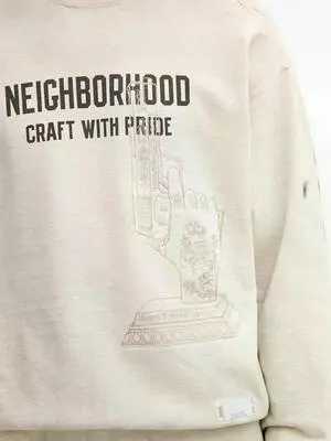 NEIGHBORHOOD Distressed Graphic-print Sweater