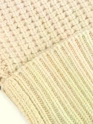 LOUIS VUITTON 2010s Chain-detail Waffle-knit Sweater