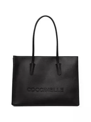 COCCINELLE Grained Leather Tote Bag
