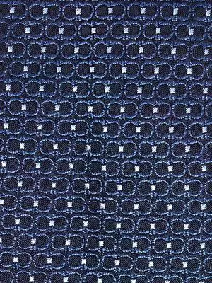 FERRAGAMO Double Gancini Silk Jacquard Tie