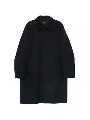 A.p.c. Concealed-button Coat - Blue