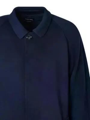 Giorgio Armani Concealed-fastening Raglan-sleeve Coat