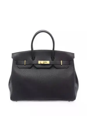 Hermès 2002 35 Birkin Handbag - Black