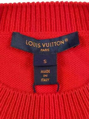 LOUIS VUITTON Logo Intarsia Knit Sweater
