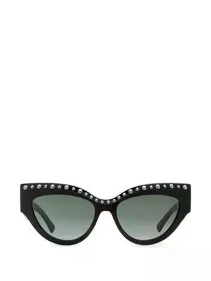 JIMMY CHOO Sonja Faux-pearl Cat-eye Sunglasses - Black