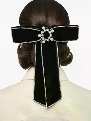 ANOUKI Crystal Embellished Velvet Hair Clip