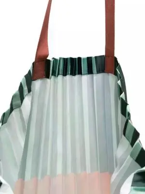 MULTITUDES BAGS Pleated Striped Shoulder Bag