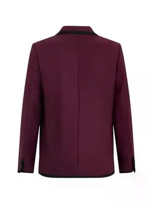 Moschino Contrast-trim Notched-collar Blazer - Red