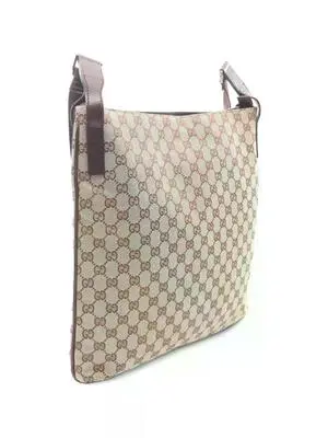 Gucci Gg Monogram Shoulder Bag - Neutrals