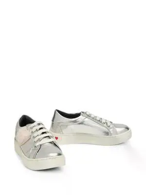 Moschino Heart Patch Sequin Embellished Sneakers