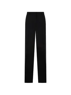 Alberta Ferretti High-waisted Straight-leg Trousers