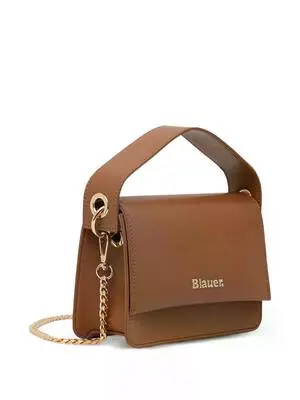 BLAUER. Logo-plaque Chain-link Shoulder Bag