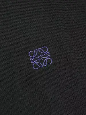Loewe Anagram Embroidered Wool Cardigan
