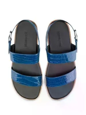 KWANPEN Mojave Crocodile-effect Buckle-fastening Sandals