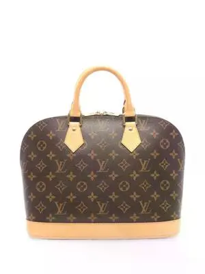 LOUIS VUITTON Monogram Alma Pm Tote Bag - Brown